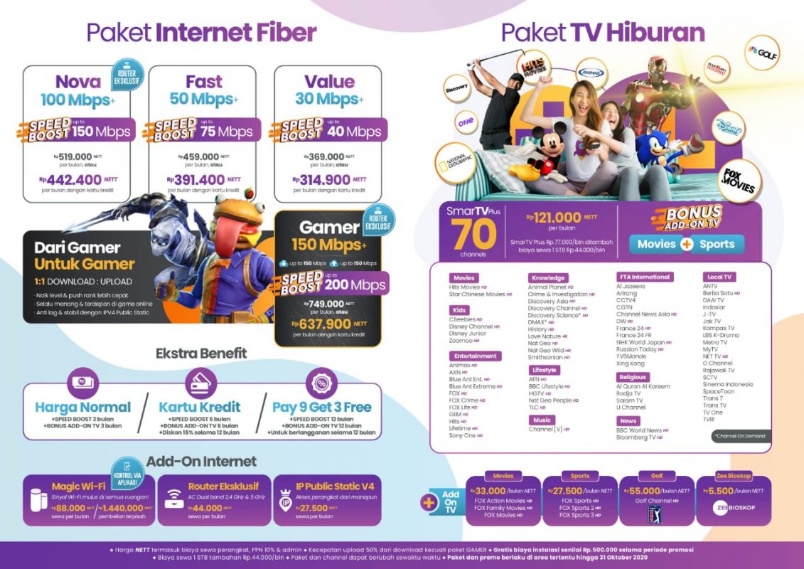 Pasang Internet Rumah Unlimited Untuk Streamming Belajar Online & WFH ...